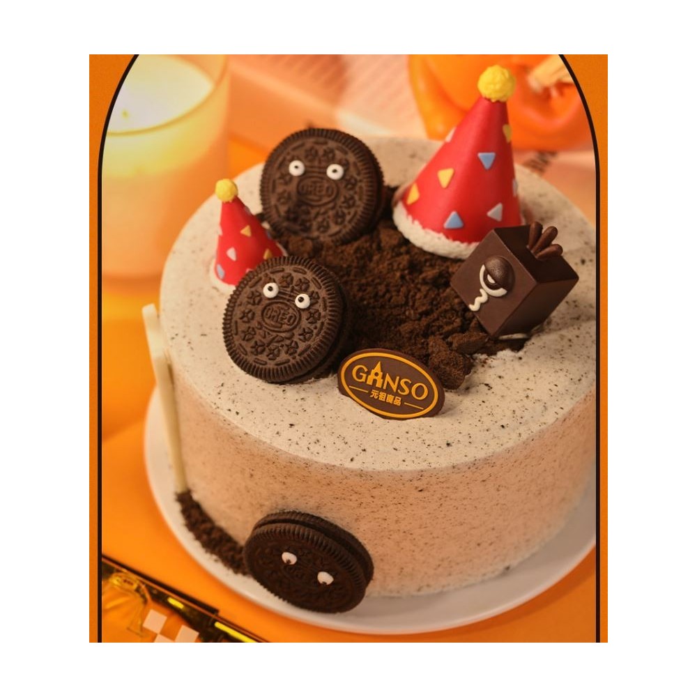 [Ganso Shop] Oreo Whipped Cream Birthday Cake