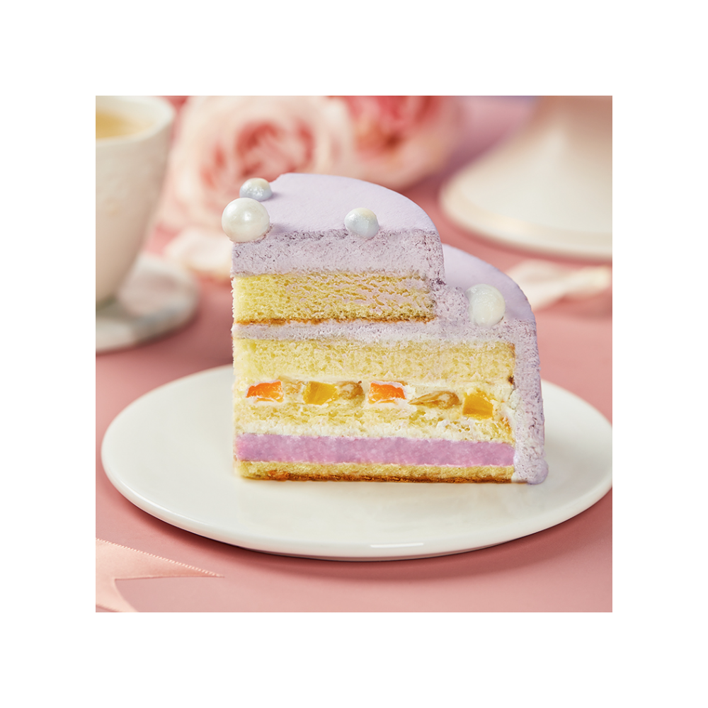 [Ganso Shop] Ribbon Style Double Layer Birthday Fruit Cake